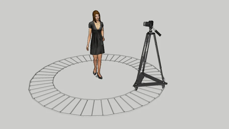 Camera with Circular Dolly tracks | 3D Warehouse