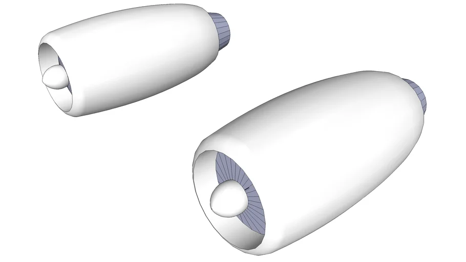 Twin Jet Engines | 3D Warehouse