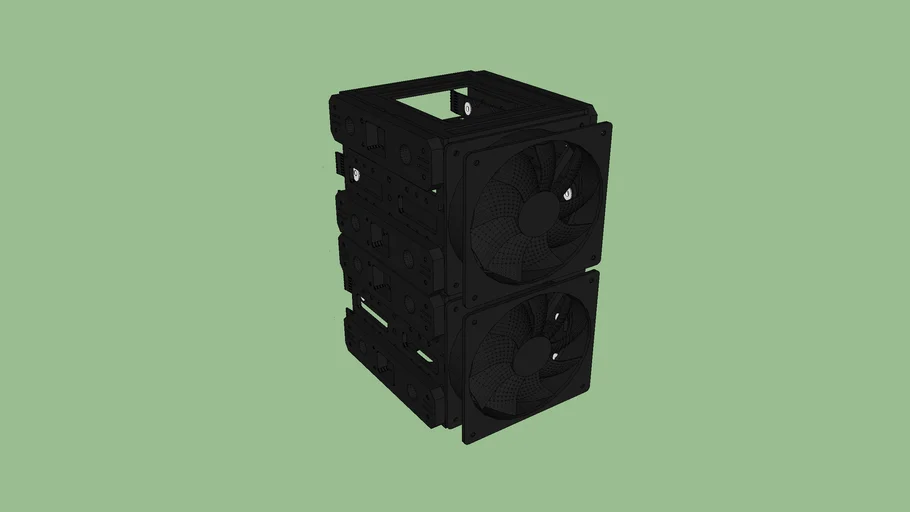 cooler master storm trooper hard drive bays | 3D Warehouse