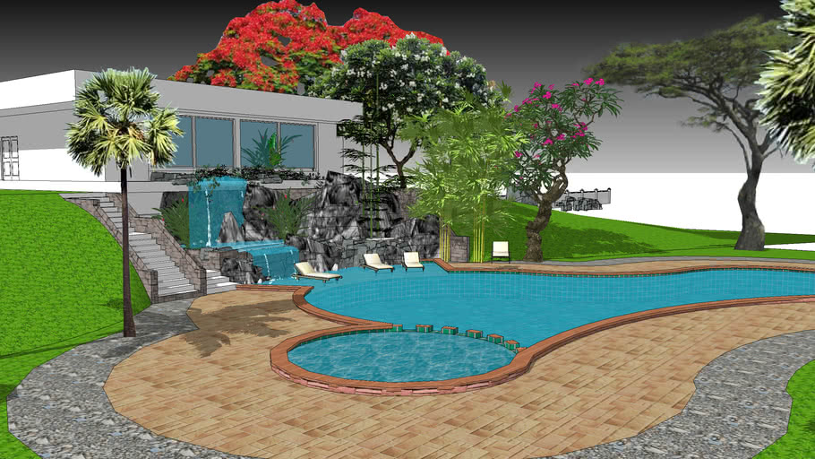 water fall | 3D Warehouse