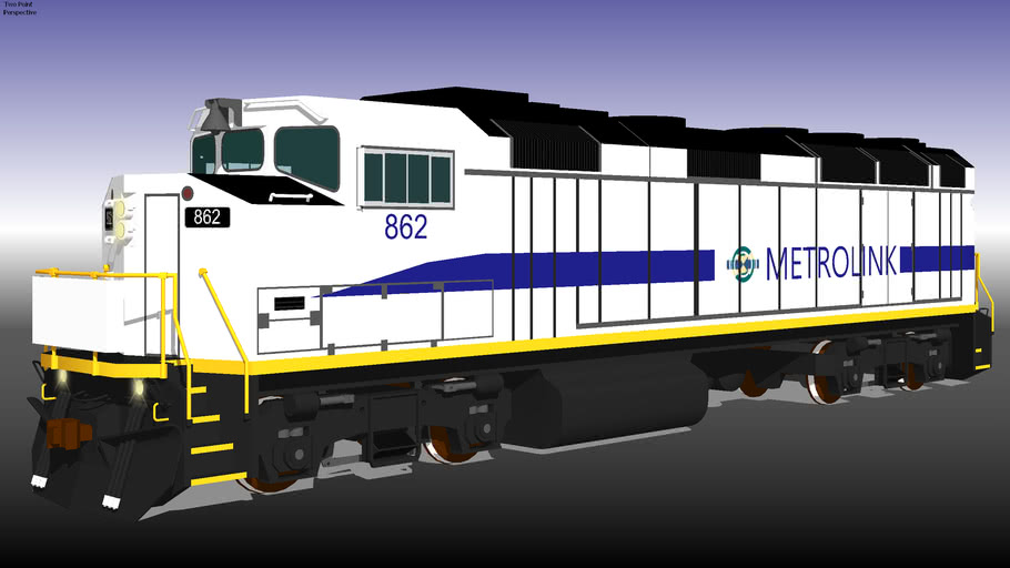 Metrolink Electro Motive Division F59PH (SCAX 862) | 3D Warehouse
