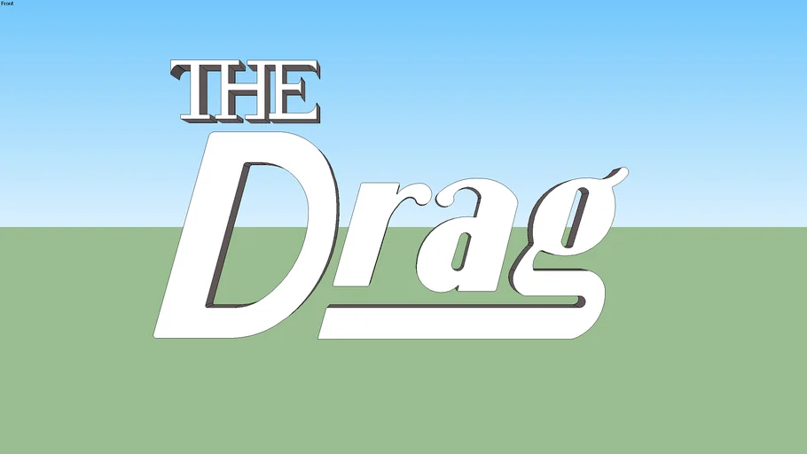the drag logo | 3D Warehouse