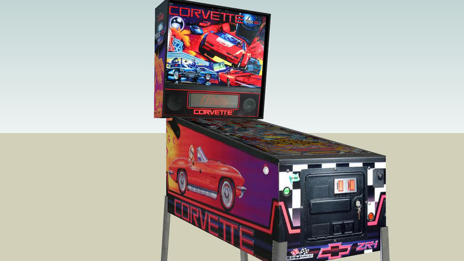 Corvette pinball machine | 3D Warehouse