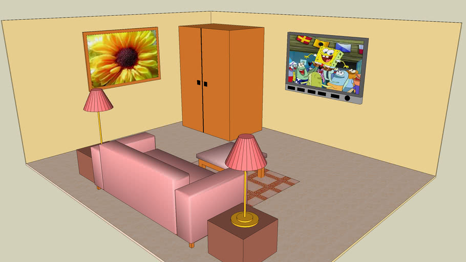 House Spongebob Squarepants DVD t.v | 3D Warehouse