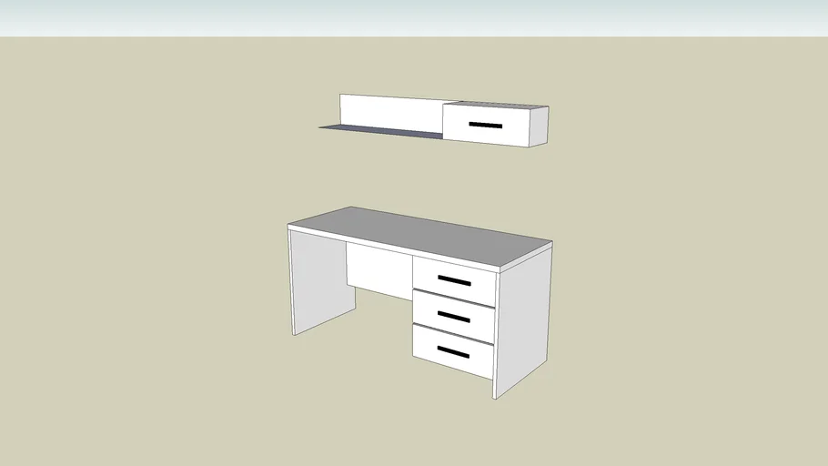 Study Desk | 3D Warehouse
