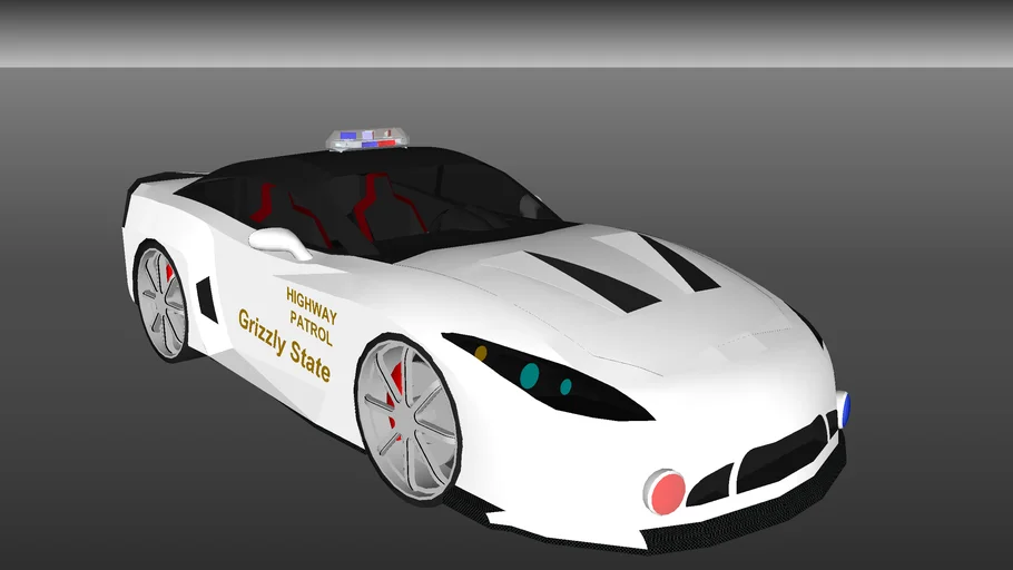 GRIZZLY STATE HIGHWAY PATROL CORVETTE Z10 CONCEPT | 3D Warehouse