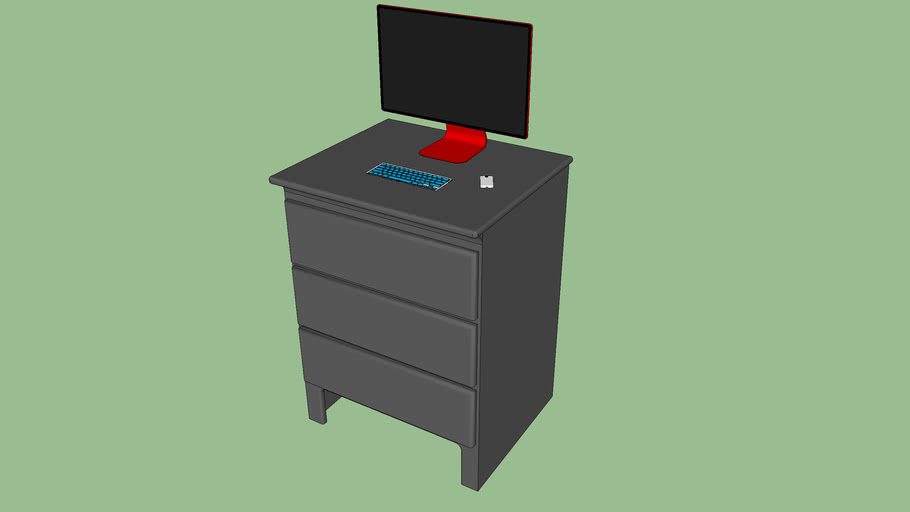 Standing dresser desk | 3D Warehouse