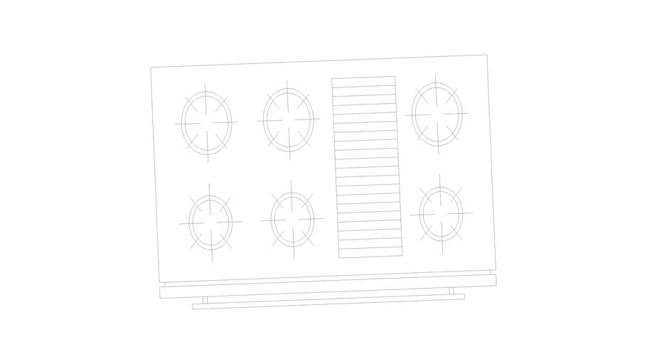 2D 48 inch Stove | 3D Warehouse