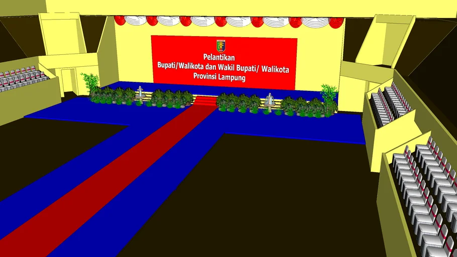 Pelantikan Bupati di GSG/Gedung Serba Guna Universitas Lampung (UNILA ...