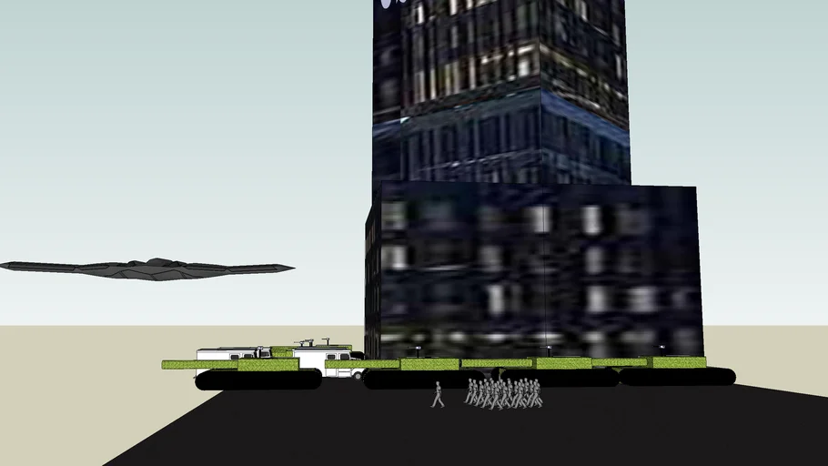 US multi use navy building | 3D Warehouse