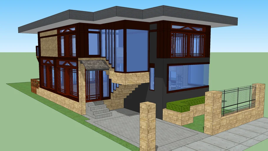 Small modern house | 3D Warehouse