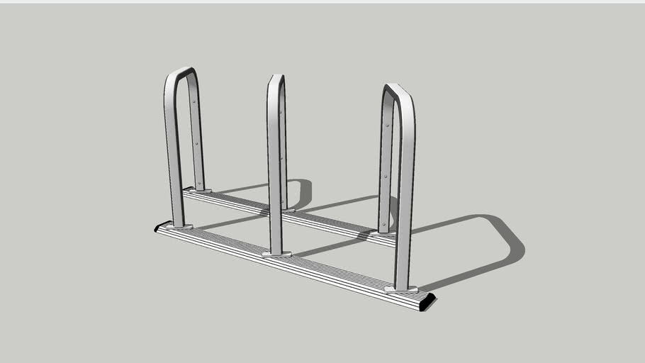 Bike Rack: The Burnside Bike Corral Skew 6 | 3D Warehouse
