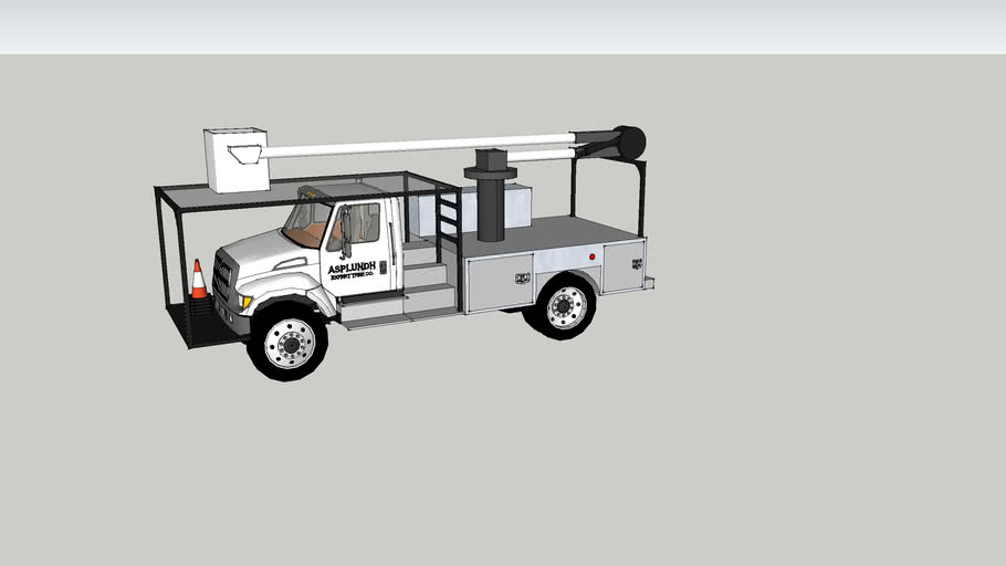 Asplundh Cherry Picker - Off Road | 3D Warehouse