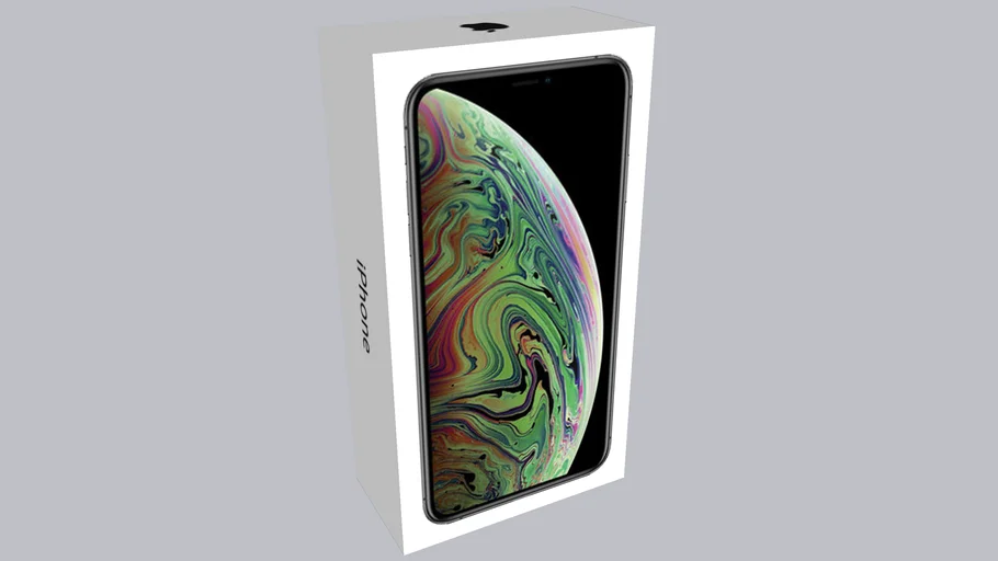Apple iPhone XS Max Space Grey Box | 3D Warehouse