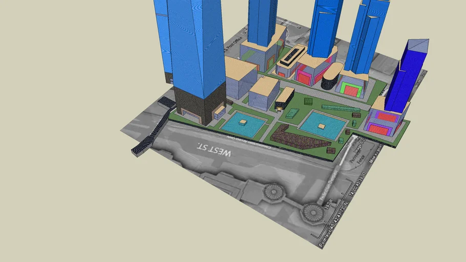 ground zero new wtc freedom tower 1 wtc2 wtc3 wtc4 wtc5 wtc6 wtc7 wtcmusume wtcballe | 3D Warehouse