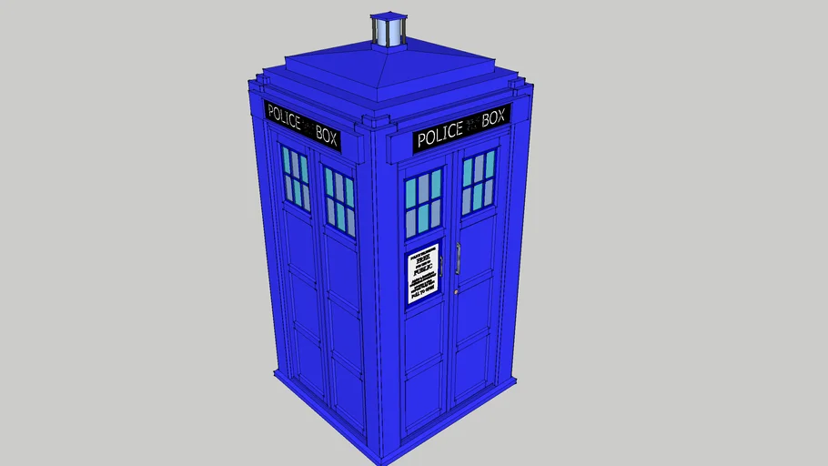 TARDIS / Police Box | 3D Warehouse