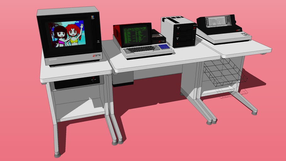 SHARP Personal Computer MZ-80 System (1979:Japan) | 3D Warehouse