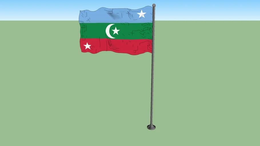 Flag of the former United Republic of Suvadive | 3D Warehouse