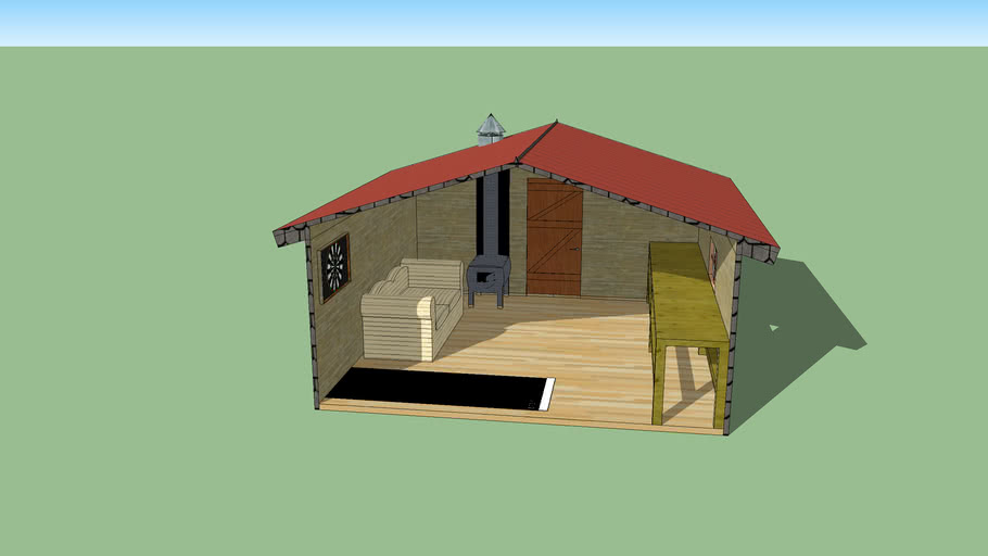 3 sided cabin | 3D Warehouse
