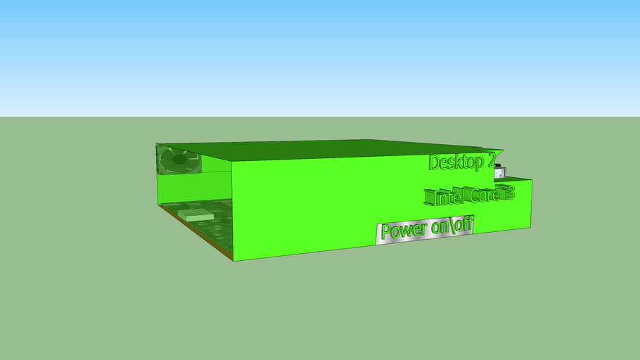 Desktop 2 (Intel Core i3) Lime Green | 3D Warehouse