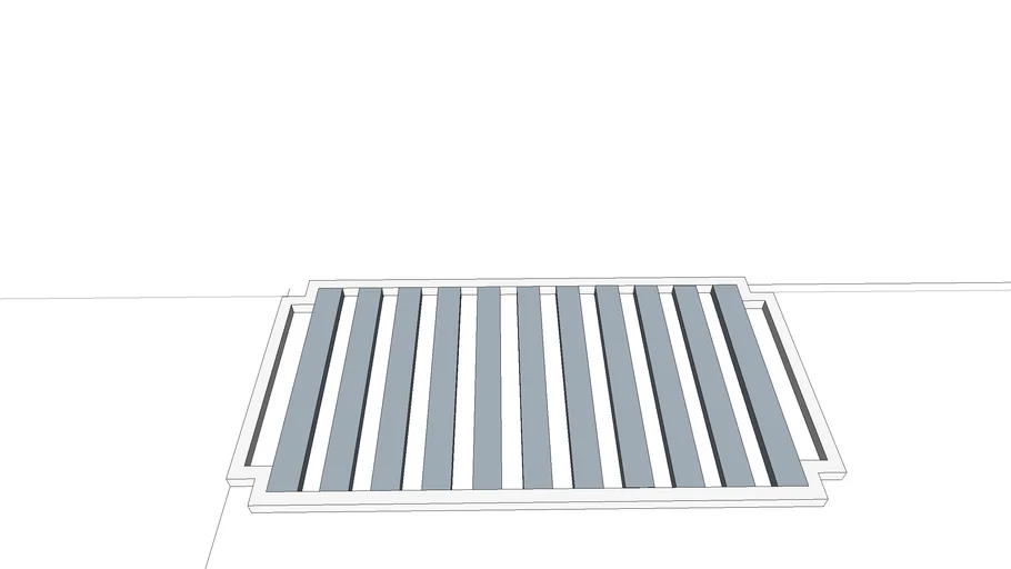 Slatted shelf | 3D Warehouse