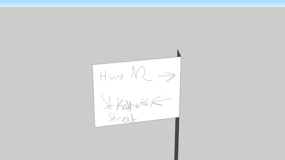 Street Sign | 3D Warehouse