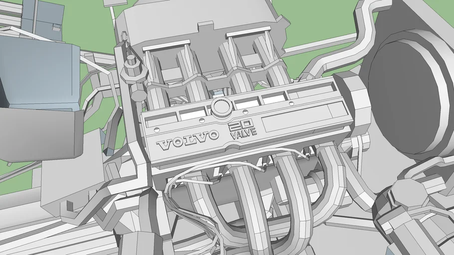 volvo 20 valve engine | 3D Warehouse