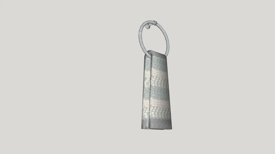 Hand Towel on Towel Rack | 3D Warehouse