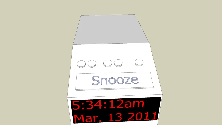 Alarm Clock | 3D Warehouse