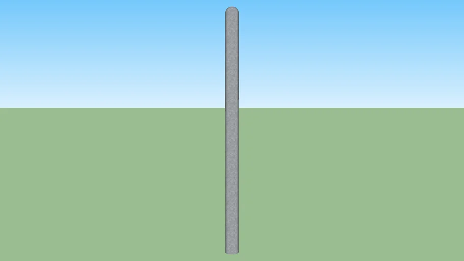 6' Fence Post (Simple) | 3D Warehouse