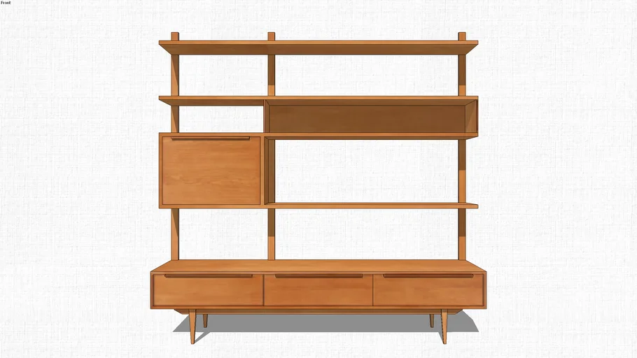 Bookcase-021 | 3D Warehouse