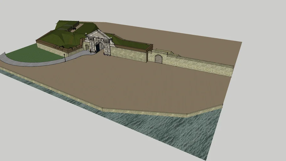 Quay Gate 1734 Old Portsmouth | 3D Warehouse