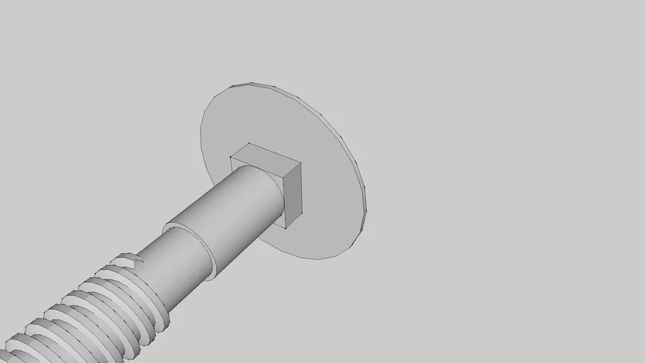 M5 raised head bolt | 3D Warehouse
