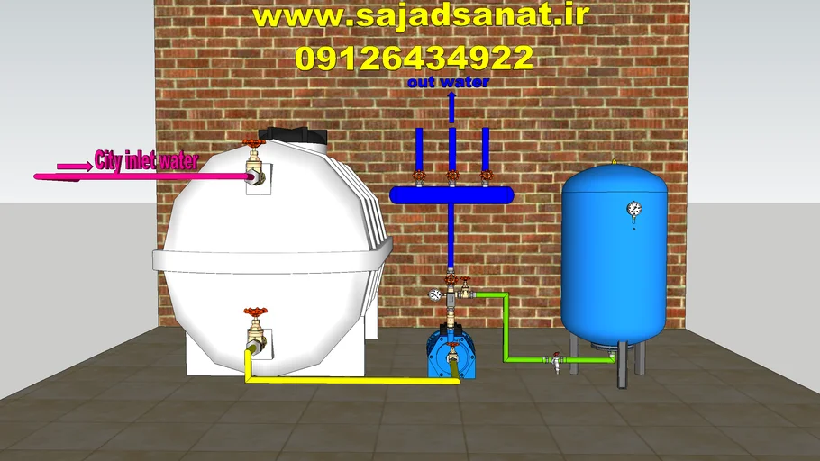 Water supply pump | 3D Warehouse