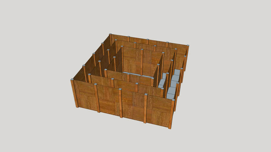 8x8 Rust house | 3D Warehouse