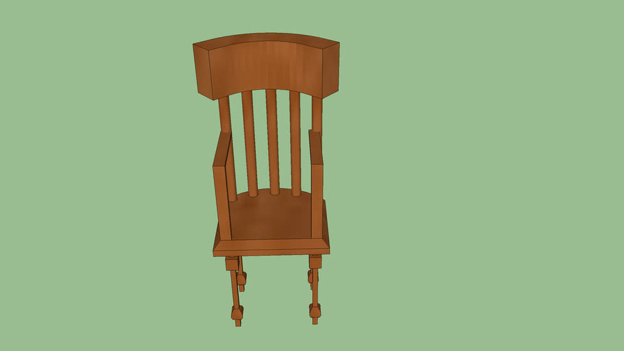Fancy chair with arm rests | 3D Warehouse