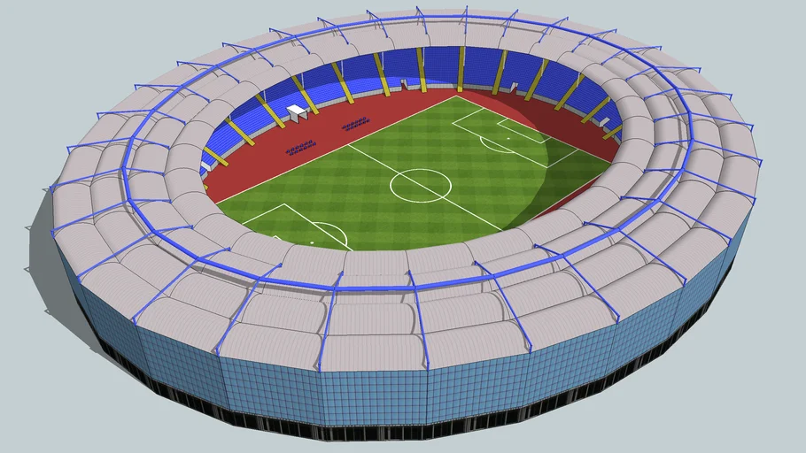 Small oval shaped stadium | 3D Warehouse