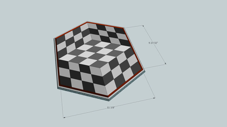 Tesselated chessboard | 3D Warehouse