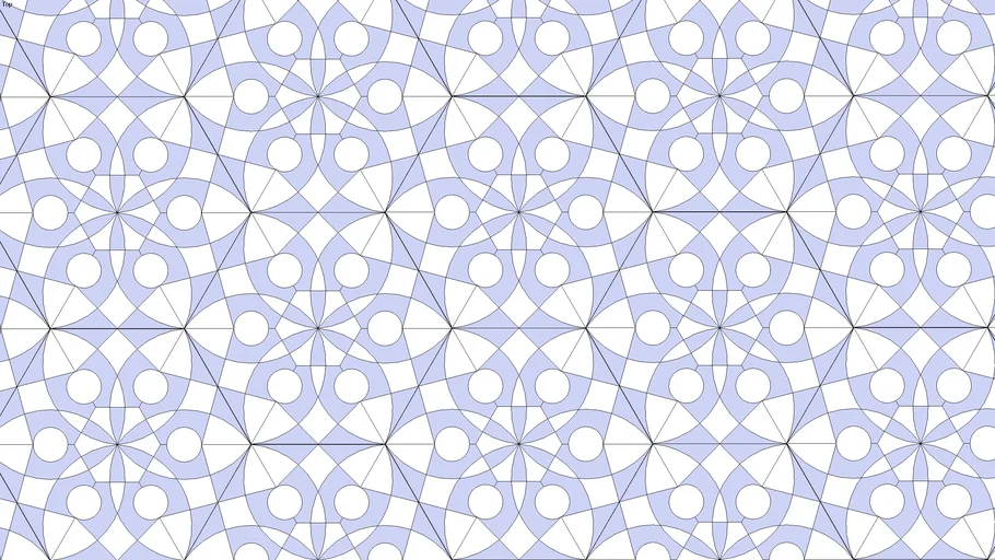 Repeated hexagon pattern | 3D Warehouse