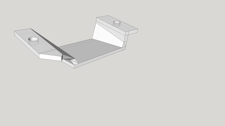 Angled Magnet Support - Bottom - 2 | 3D Warehouse