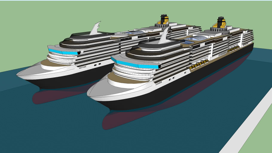 Imperial Atlantic Line R.M.S Atlantis & R.M.S Neptune (fictional) | 3D ...