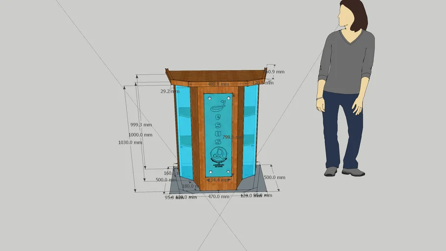 Pulpito Assembleia de Deus Congonhas do Norte | 3D Warehouse