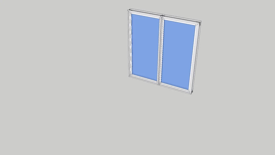 double window office | 3D Warehouse