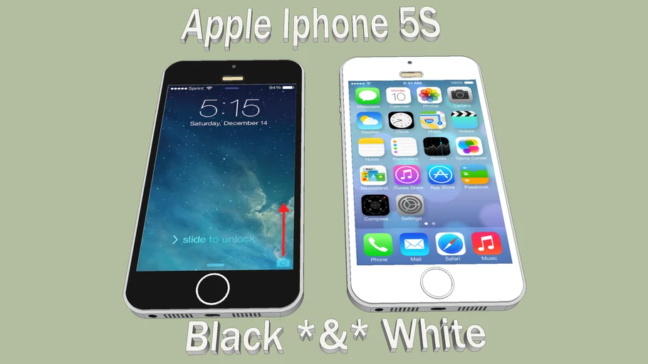 Iphone 5S (White) & (Black) | 3D Warehouse
