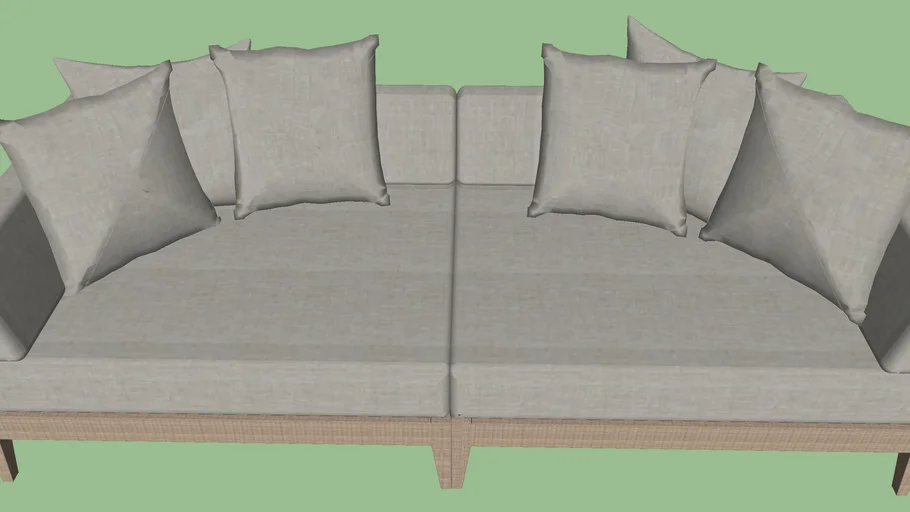 Benjamin sofa 3 lugares | 3D Warehouse
