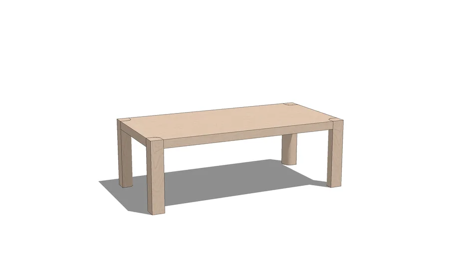 Wooden Coffee Table | 3D Warehouse