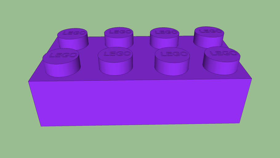 lego rectangle violet | 3D Warehouse