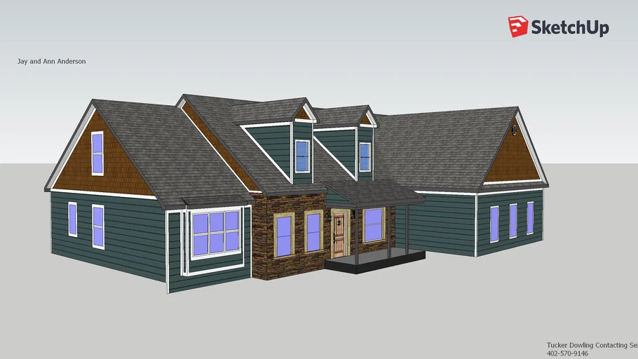Blue siding | 3D Warehouse