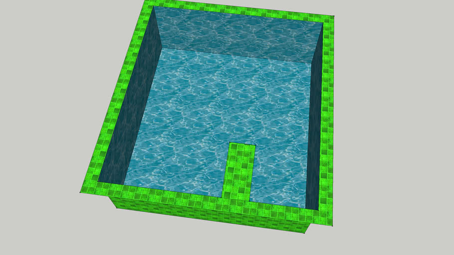 outdoor swimming pool plus diving board | 3D Warehouse