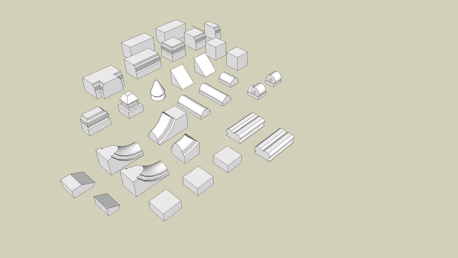 Hirst Arts Blocks Mold #054 -1:1 | 3D Warehouse